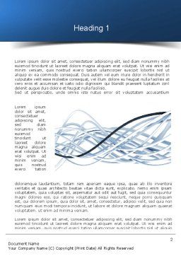 Fiber-Optical Cables Word Template 11035 | PoweredTemplate.com