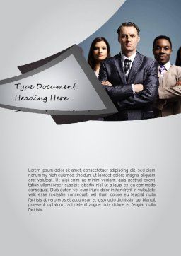 Business People Word Template 11068 | PoweredTemplate.com
