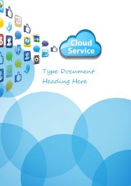 Plantilla de Word - servicio de almacenamiento en la nube | 11104 | PoweredTemplate.com