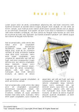 Constructing Word Template 11143 | PoweredTemplate.com