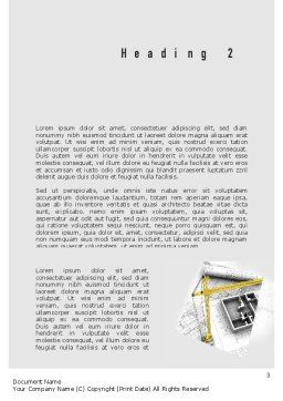 Constructing Word Template 11143 | PoweredTemplate.com