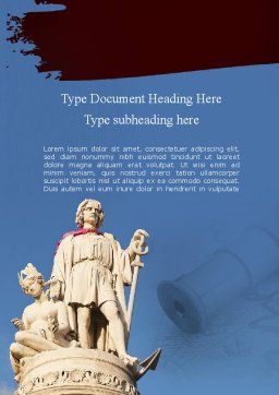 Christopher Columbus Word Template 11318 | PoweredTemplate.com