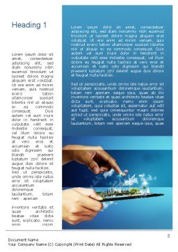 Smart Infrastructure Word Template 11373 | PoweredTemplate.com