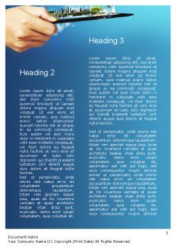 Smart Infrastructure Word Template 11373 | PoweredTemplate.com