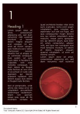 Vinous Stars Theme Word Template 11436 | PoweredTemplate.com