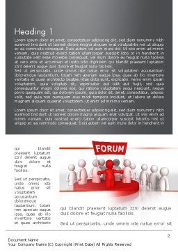 Plantilla de Word - foro | 11580 | PoweredTemplate.com