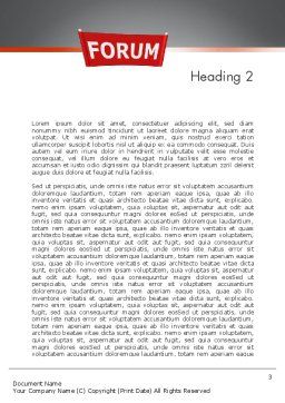 Plantilla de Word - foro | 11580 | PoweredTemplate.com