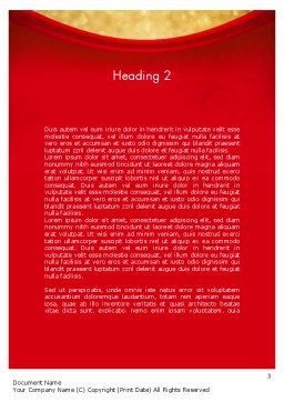 Red-gold Christmas Theme Word Template 11596 | PoweredTemplate.com