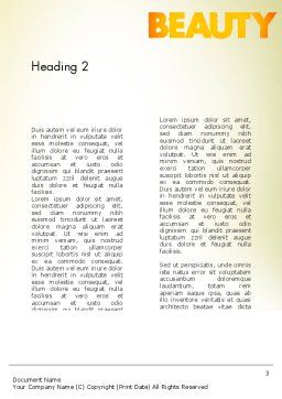 Cosmetic Injection Word Template 11597 | PoweredTemplate.com