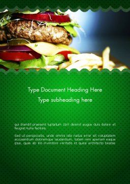 Yummy Food Word Template 11642 | PoweredTemplate.com