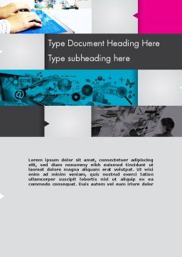 Modern Presentation Word Template 11890 | PoweredTemplate.com