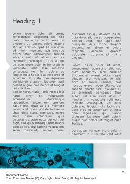 Modern Presentation Word Template 11890 | PoweredTemplate.com