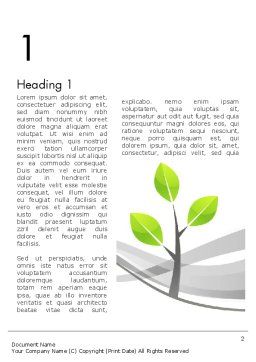 Sapling Word Template 11944 | PoweredTemplate.com