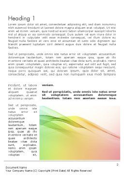 Pastel Colors Wave Background Word Template 11972 | PoweredTemplate.com