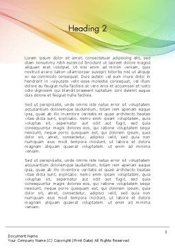 Pastel Colors Wave Background Word Template 11972 | PoweredTemplate.com