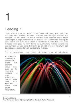 Scientific Abstract Word Template 12006 | PoweredTemplate.com