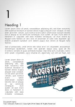 Plantilla de Word - nube de la palabra de la logística | 12016 ...