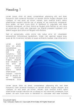 Blue Wave Fantasy Word Template 12025 | PoweredTemplate.com