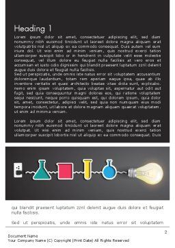 Hands-on Science Word Template 12105 | PoweredTemplate.com