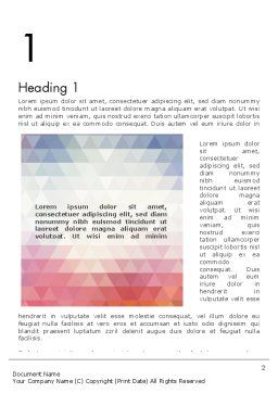 Abstract Pastel Colorful Triangle Pattern Word Template 12324 ...