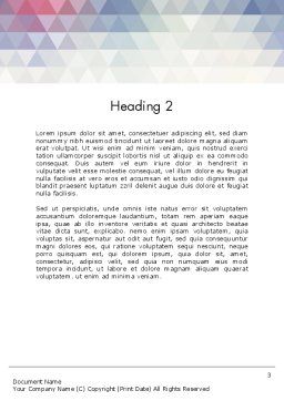 Abstract Pastel Colorful Triangle Pattern Word Template 12324 ...