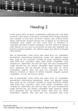 Cyber Hacking Word Template 12425 | PoweredTemplate.com