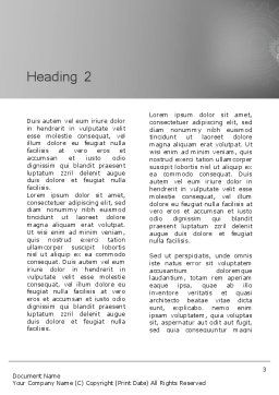 Mechanical Gears Draft Word Template 12472 | PoweredTemplate.com