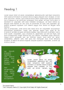 Storybook Word Template 12491 | PoweredTemplate.com