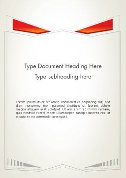 Abstract Broken Frame Word Template 12515 | PoweredTemplate.com