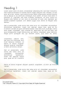 Geometric Transparent Rectangles Word Template 12791 | PoweredTemplate.com