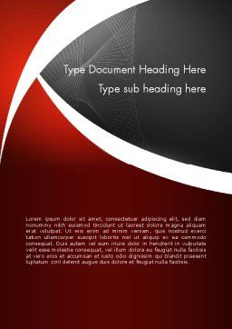 Abstract Layers Word Template 12795 | PoweredTemplate.com