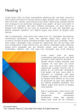 Geometric Colorful Pattern Word Template 12797 | PoweredTemplate.com