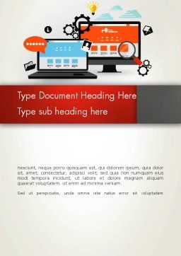 Web Design and Site Development Word Template 12818 | PoweredTemplate.com