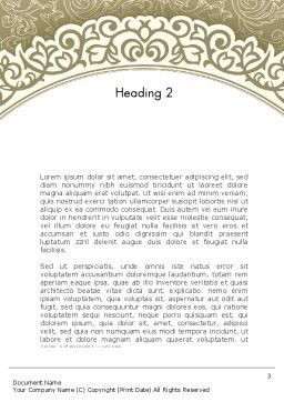 Vintage Pattern Paper Cut Word Template 12842 | PoweredTemplate.com