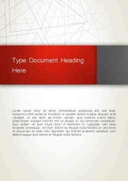 Polygonal Abstract Delineation Word Template 12893 | PoweredTemplate.com