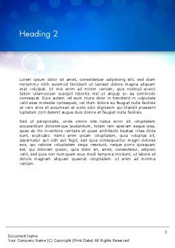 Blue and Purple 2015 Word Template 12909 | PoweredTemplate.com