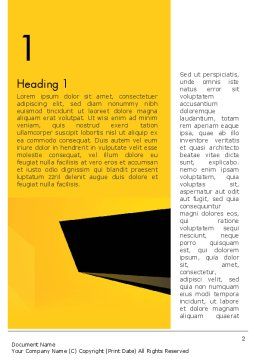 Geometric Black and Yellow Word Template 12910 | PoweredTemplate.com