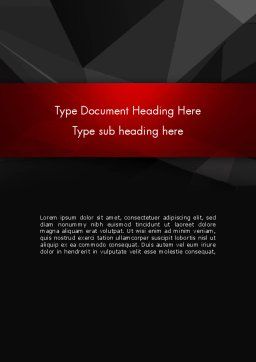 Dark Abstract Triangles Word Template 12923 | PoweredTemplate.com