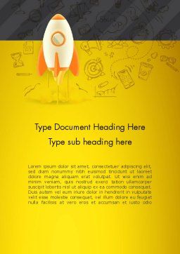 Startup Project Launch Word Template 12953 | PoweredTemplate.com