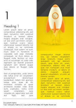 Startup Project Launch Word Template 12953 | PoweredTemplate.com