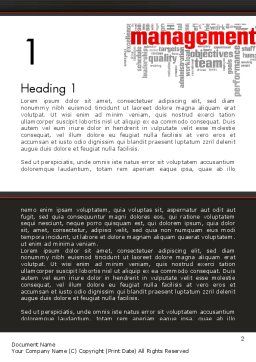 Word Management Word Template 12992 | PoweredTemplate.com