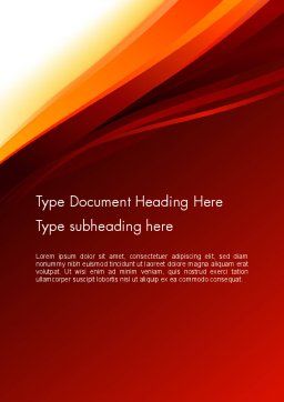 Stylized Abstract Flame Word Template 13118 | PoweredTemplate.com