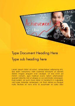 Business Achievement Word Template 13120 | PoweredTemplate.com