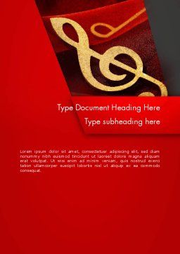 Music Note Word Template 13164 | PoweredTemplate.com