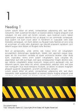 Under Construction Sign Word Template 13299 | PoweredTemplate.com