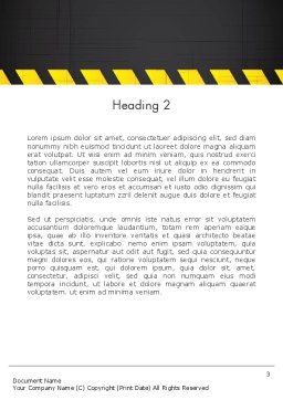 Under Construction Sign Word Template 13299 | PoweredTemplate.com