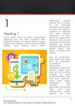 Internet Banking Word Template 13388 | PoweredTemplate.com