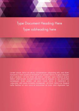 Plantilla de Word - patrón sutil de triángulo | 13419 | PoweredTemplate.com