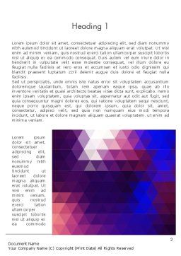 Plantilla de Word - patrón sutil de triángulo | 13419 | PoweredTemplate.com