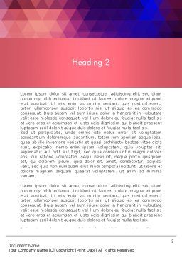 Plantilla de Word - patrón sutil de triángulo | 13419 | PoweredTemplate.com